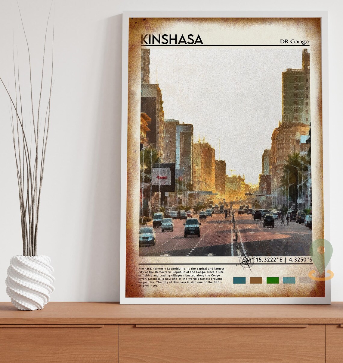 Kinshasa Print Kinshasa Art Kinshasa Poster Kinshasa Photo - Etsy