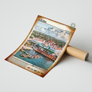 Aruba Print, Aruba Poster, Aruba Wall Art, Aruba Travel, Aruba Art ...