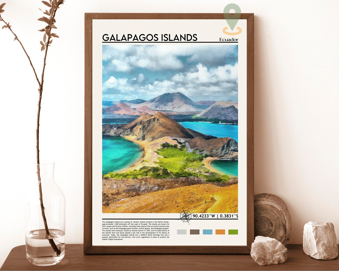 Galápagos Islands Print, Galápagos Islands Poster, Galápagos Islands ...