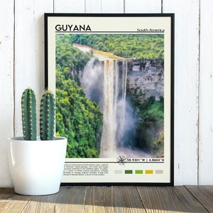 Guyana Print, Guyana Art, Guyana Poster, Guyana Photo, Guyana Poster ...