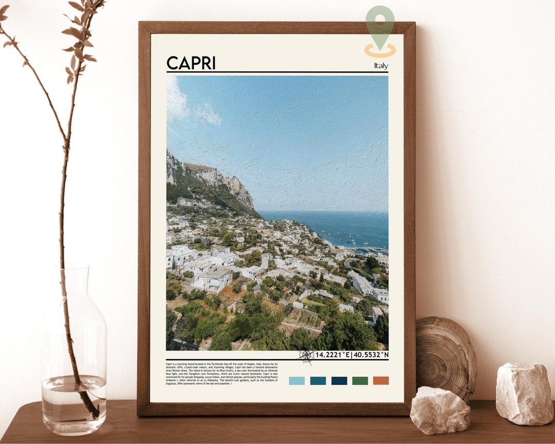 Capri Art, Capri Artwork, Capri Map, Capri Photo, Capri Poster, Capri ...