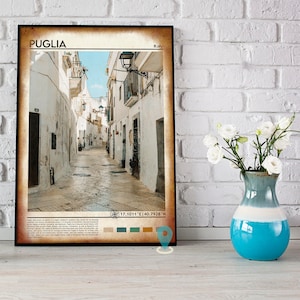 Puglia Print, Puglia Poster, Puglia Wall Art, Puglia Travel Print ...