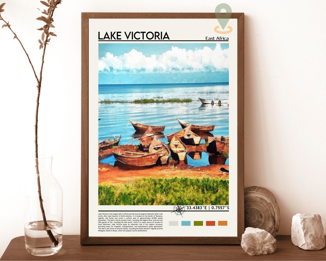 Lake Victoria Print, Lake Victoria Art, Lake Victoria Poster, Lake ...