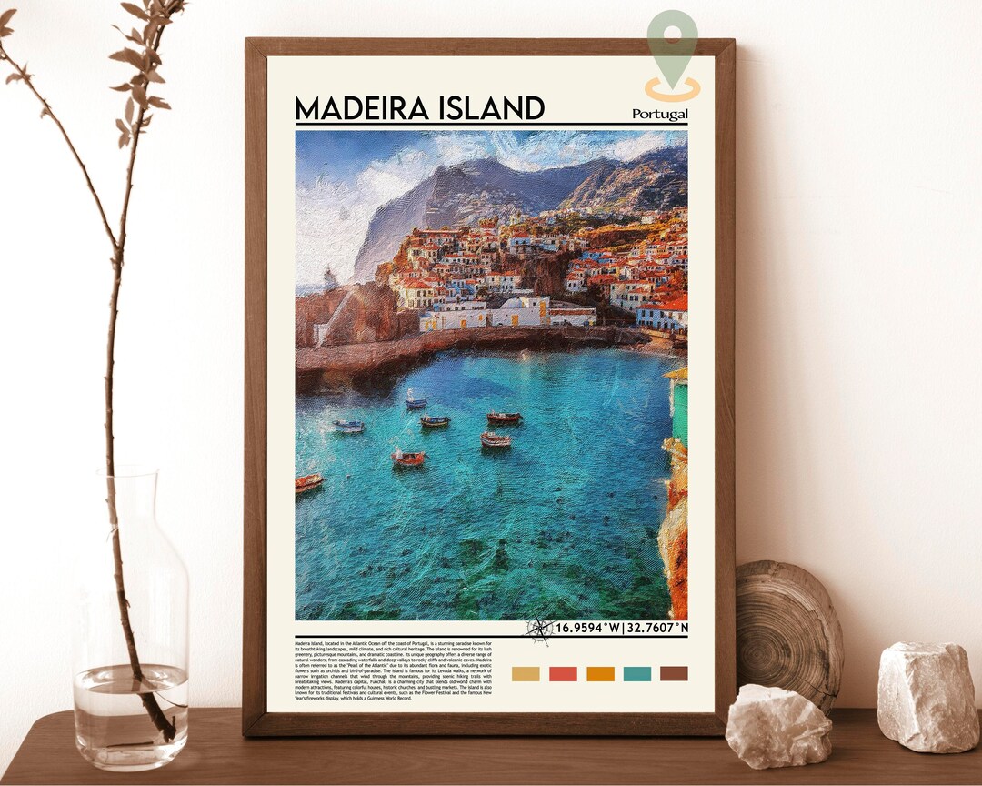 Madeira Island Print, Madeira Island Poster, Madeira Island Wall Art ...