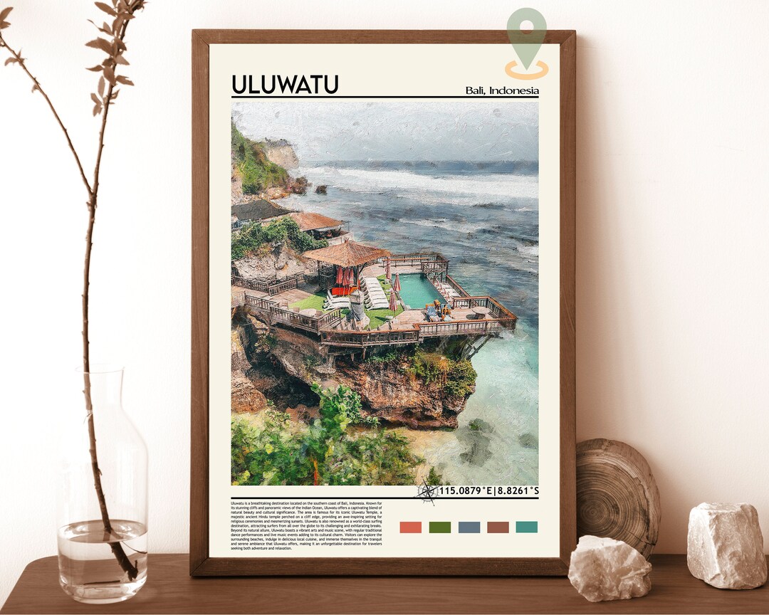 Uluwatu Print, Uluwatu Poster, Uluwatu Wall Art, Uluwatu Travel Print ...