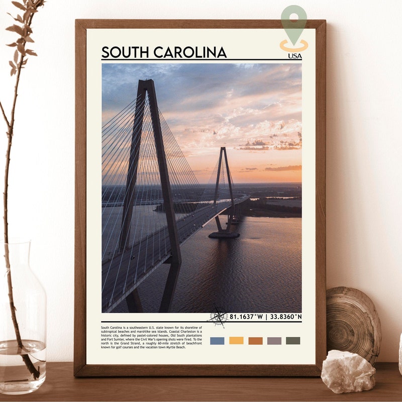 South Carolina Print - Etsy