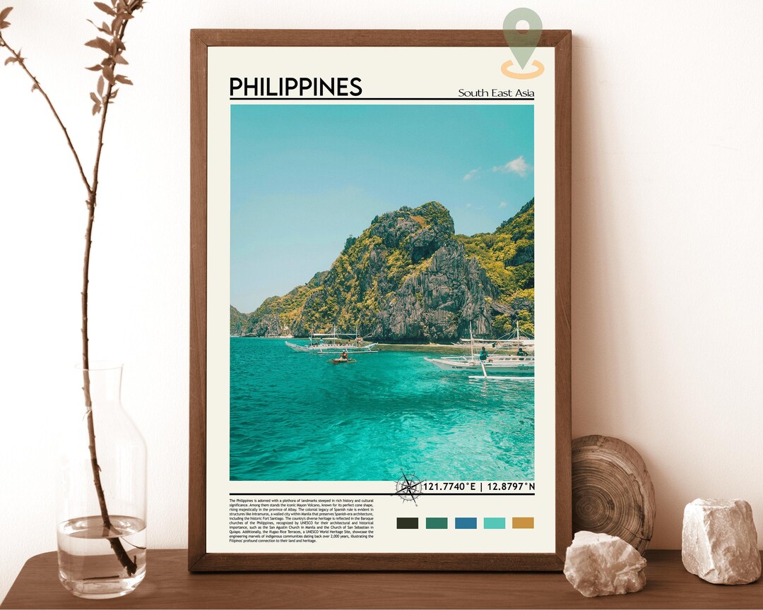 Philippines Print, Philippines Poster, Philippines Wall Art ...