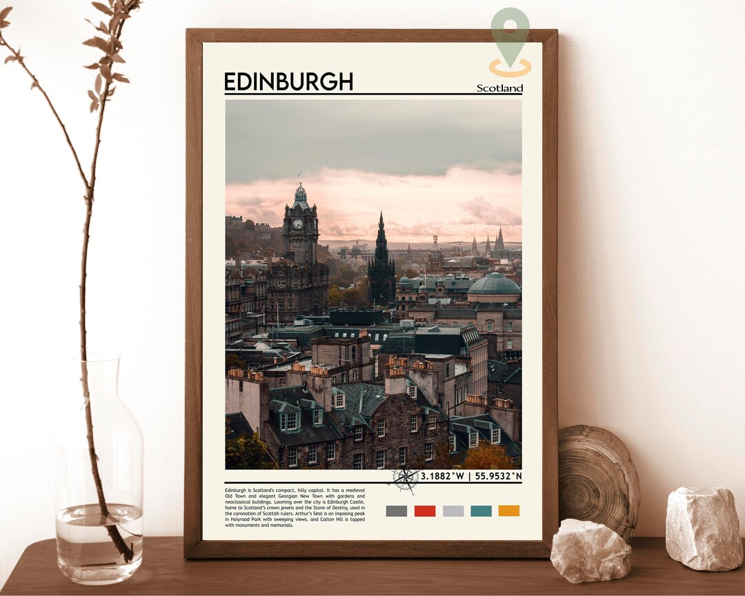 Edinburgh Print, Edinburgh Poster, Edinburgh Wall Art, Edinburgh Travel ...