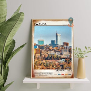Rwanda Print, Rwanda Poster, Rwanda Wall Art, Rwanda Travel, Rwanda Art ...