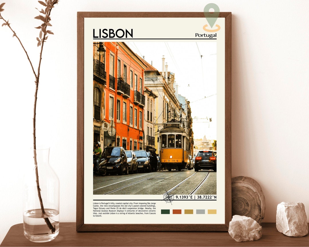 Lisbon Print, Lisbon Poster, Lisbon Wall Art, Lisbon Travel, Lisbon Art ...