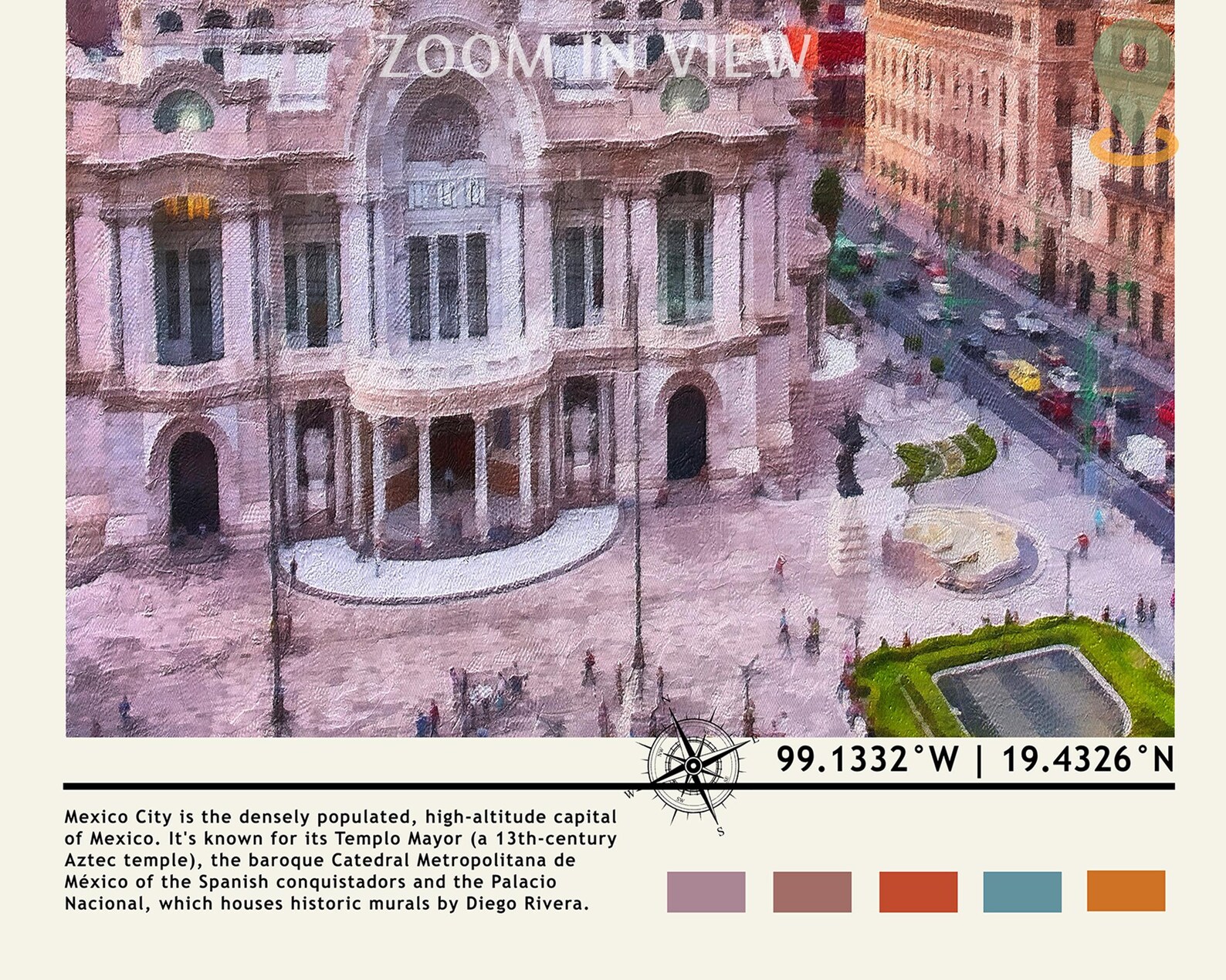 Mexico City Print, Mexico City Wall Art, Mexico City Poster, Mexico ...