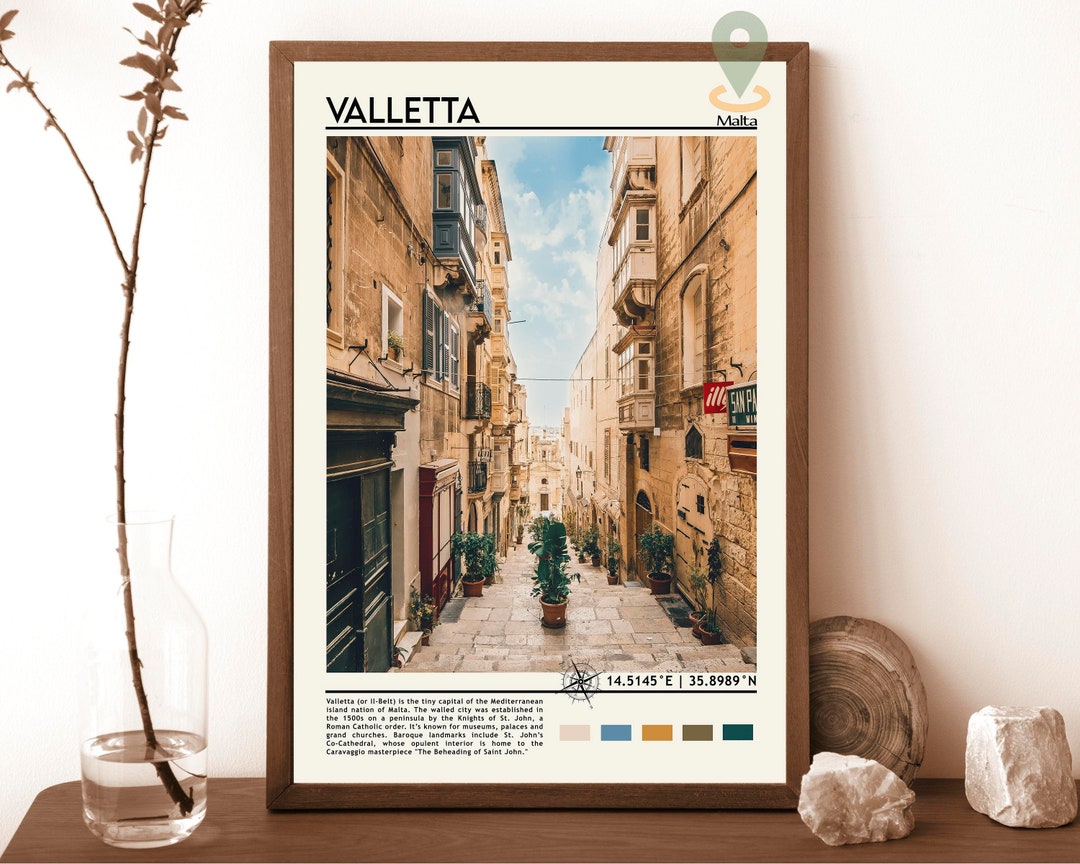 Valletta Print, Valletta Art, Valletta Poster, Valletta Photo, Valletta ...