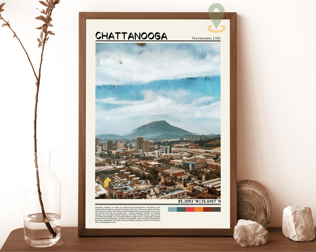 Chattanooga Print, Chattanooga Wall Art, Chattanooga Poster ...