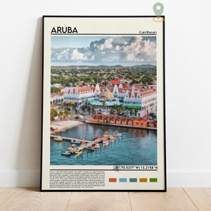 Aruba Print, Aruba Poster, Aruba Wall Art, Aruba Travel, Aruba Art ...