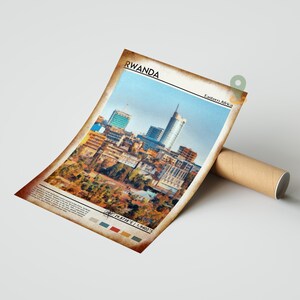 Rwanda Print, Rwanda Poster, Rwanda Wall Art, Rwanda Travel, Rwanda Art ...