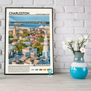 Charleston Print, Charleston Poster, Charleston Travel, Charleston Art ...