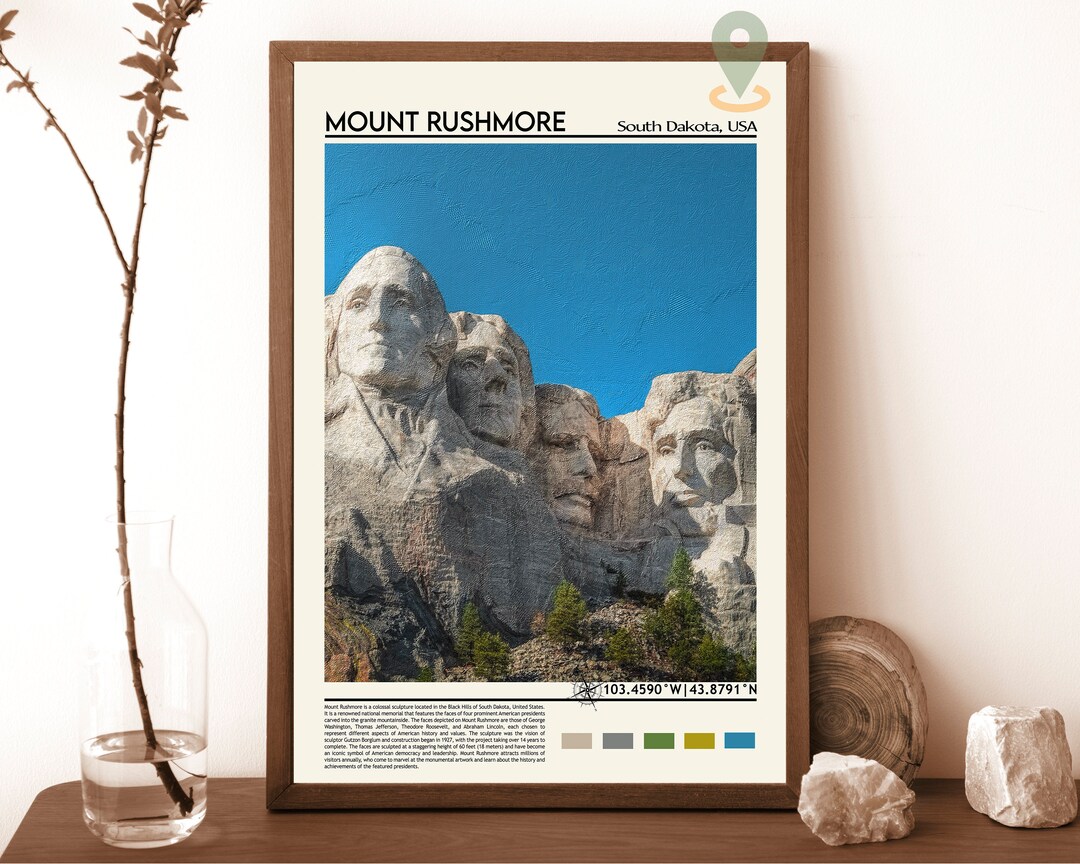 Mount Rushmore Print, Mount Rushmore Poster, Mount Rushmore Wall Art ...