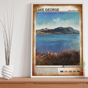 Lake George Print, Lake George Poster, Lake George Wall Art, Lake ...