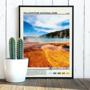 Yellowstone Print, Yellowstone Poster, Yellowstone Wall Art ...