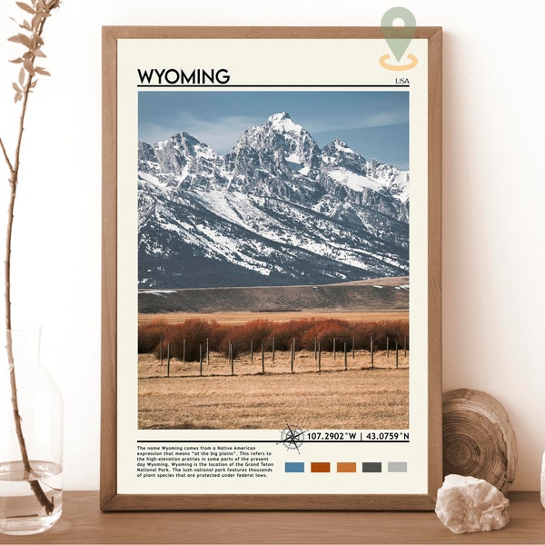 Wyoming Poster - Etsy