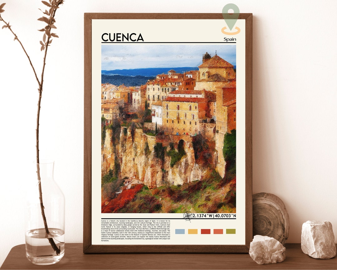 Cuenca Print, Cuenca Poster, Cuenca Wall Art, Cuenca Travel, Cuenca Art ...