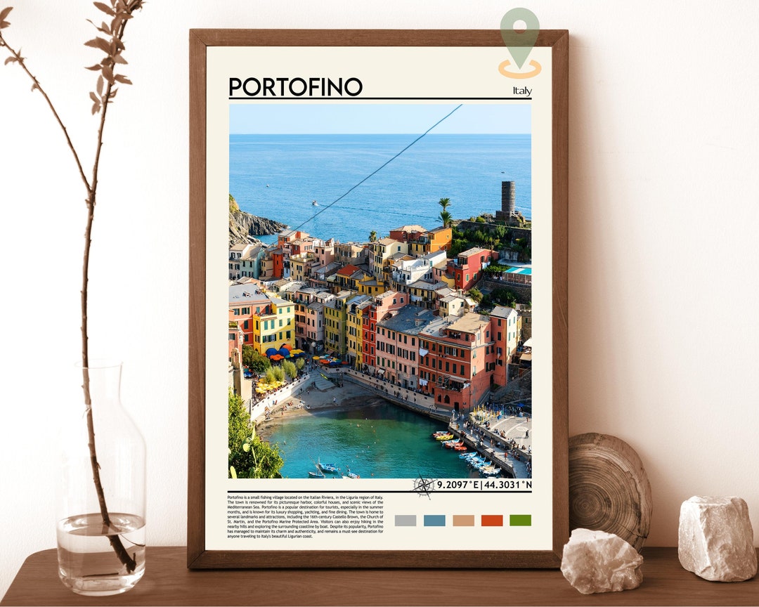 Portofino Print, Portofino Poster, Portofino Wall Art, Portofino Travel ...