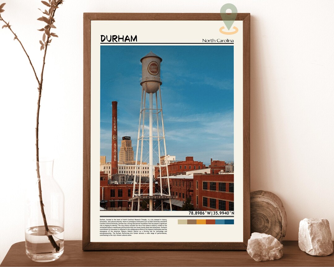 Durham Art, Durham Artwork, Durham Map, Durham Photo, Durham Poster ...