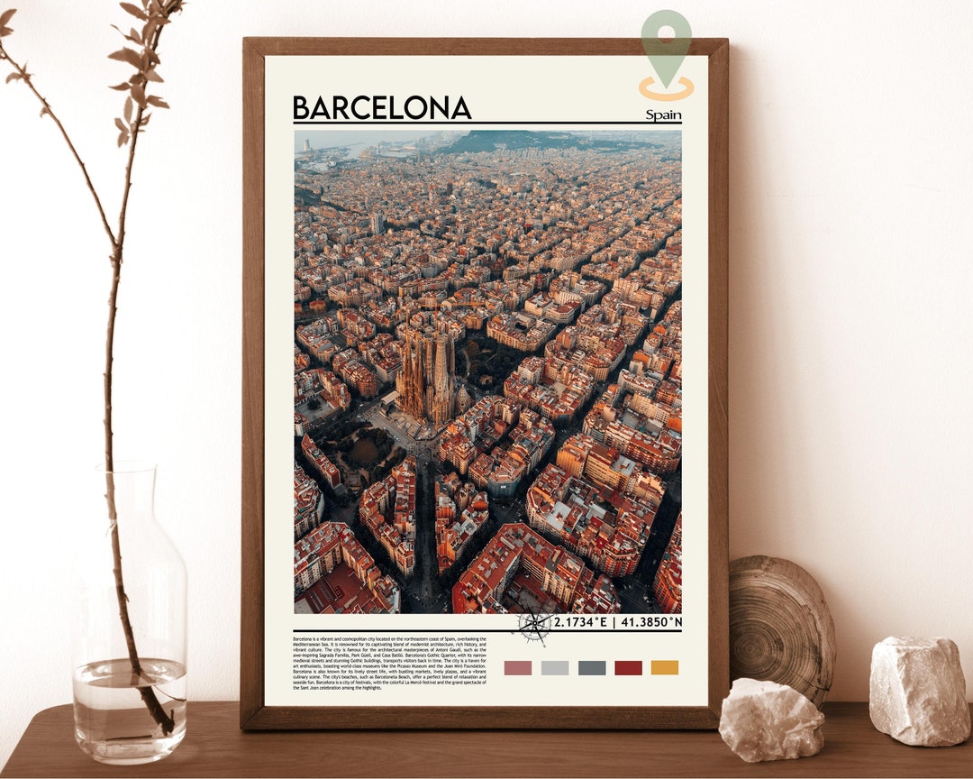 Barcelona Print, Barcelona Poster, Barcelona Wall Art, Barcelona Travel ...