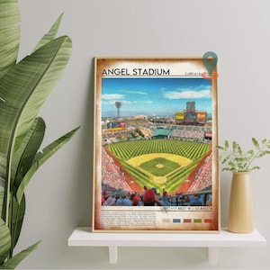 Angel Stadium Print, Angel Stadium Poster, Angel Stadium Wall Art ...