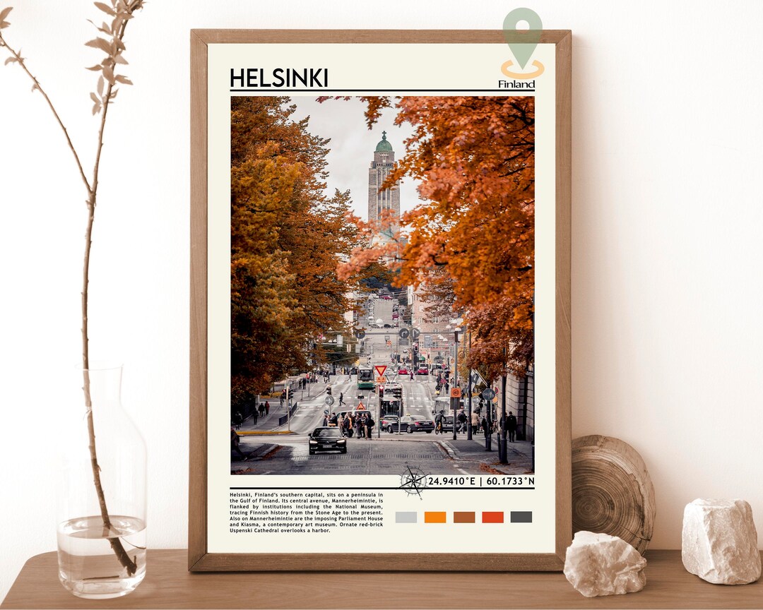 Helsinki Print, Helsinki Art, Helsinki Poster, Helsinki Photo, Helsinki ...