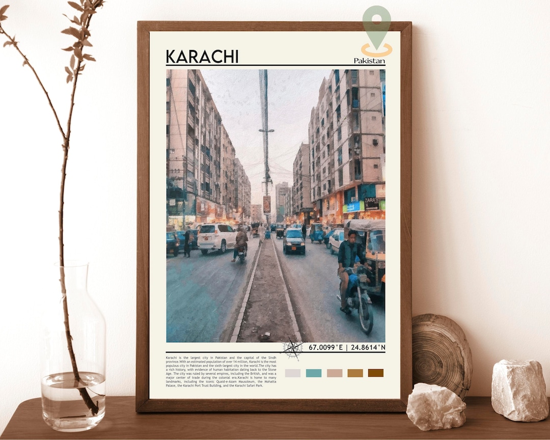 Karachi Print, Karachi Art, Poster, Karachi Photo, Karachi Poster Print ...