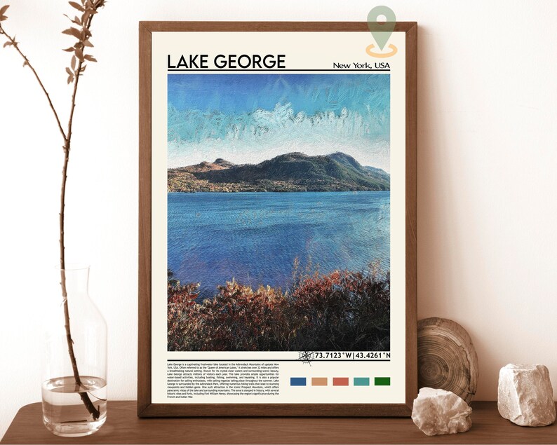 Lake George Print Lake George Poster Lake George Wall Art - Etsy
