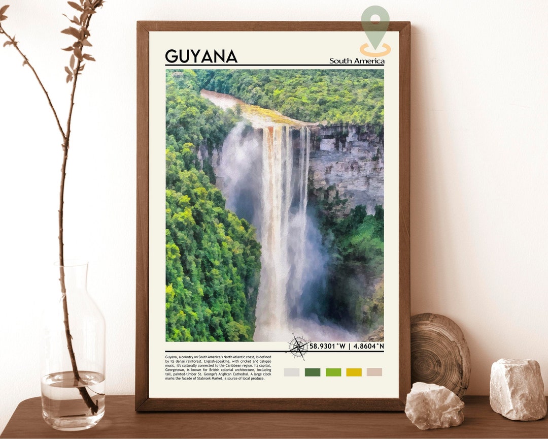 Guyana Print, Guyana Art, Guyana Poster, Guyana Photo, Guyana Poster ...