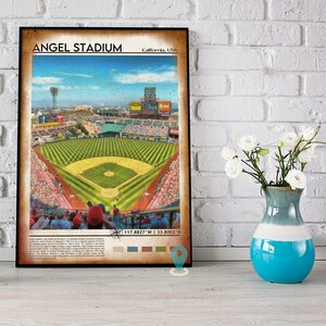 Angel Stadium Print, Angel Stadium Poster, Angel Stadium Wall Art ...