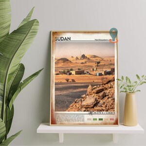 Sudan Print, Sudan Poster, Sudan Wall Art, Sudan Travel, Sudan Art ...