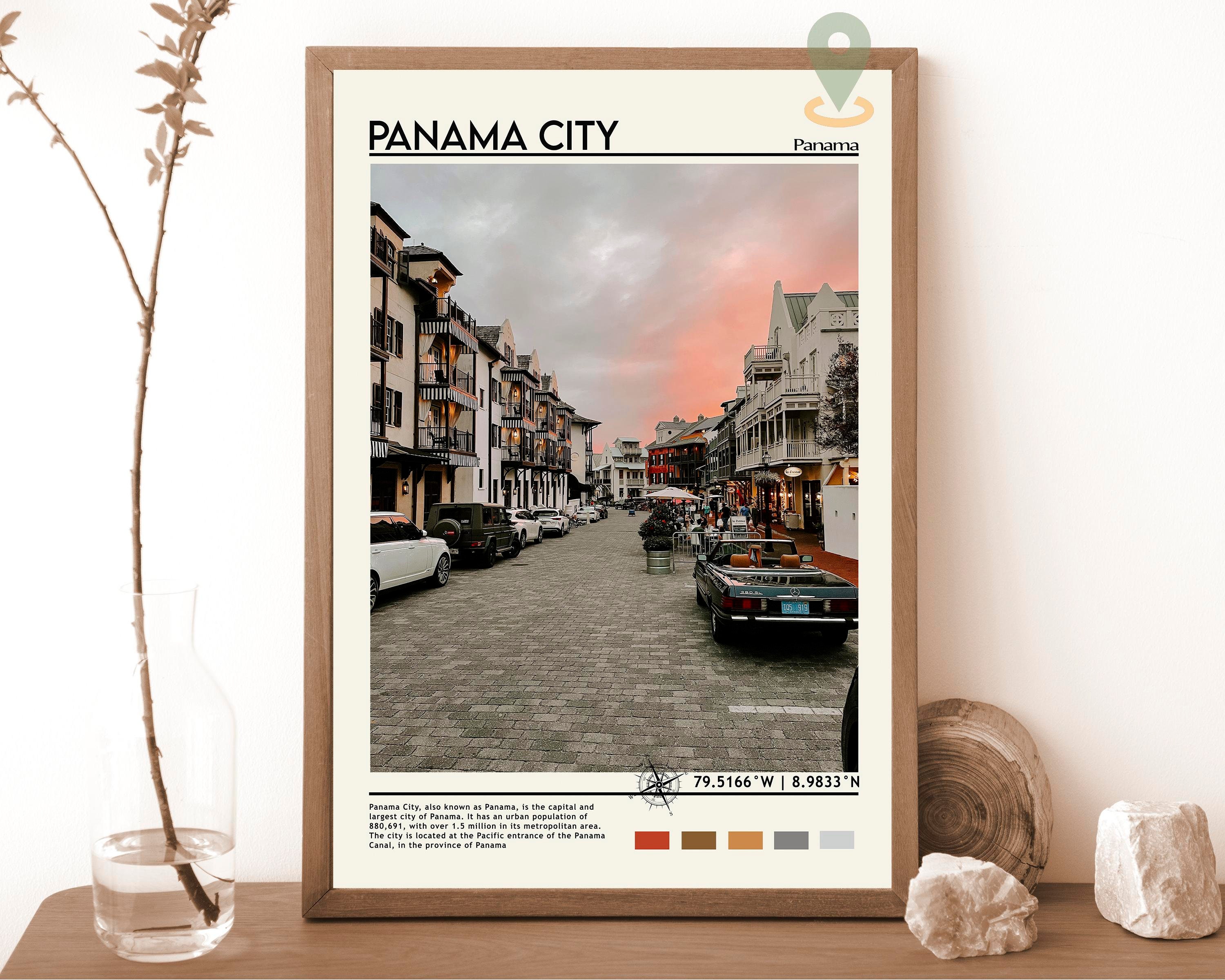 Panama City Print Vintage Poster Panama City Art Panama - Etsy