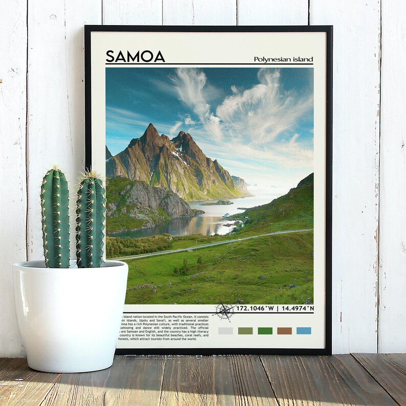 Samoa Print Samoa Art Samoa Poster Samoa Photo Samoa - Etsy