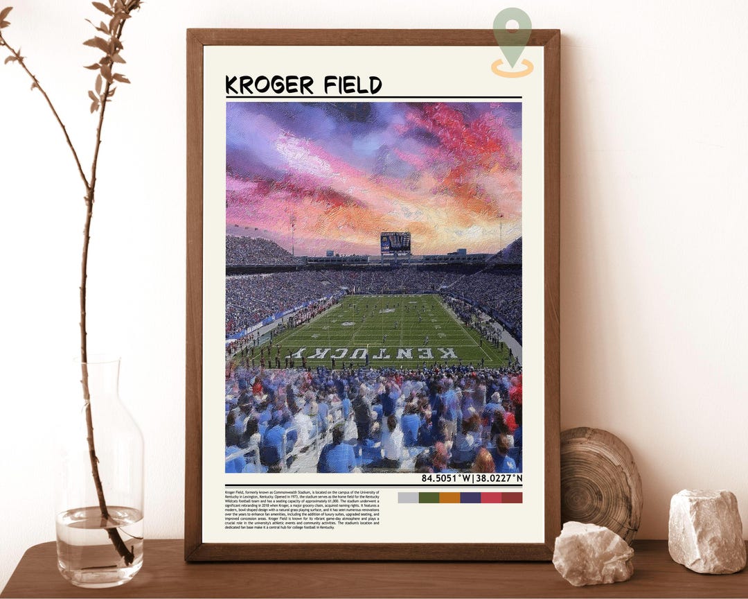Impression Kroger Field, art mural Kroger Field, affiche Kroger Field ...