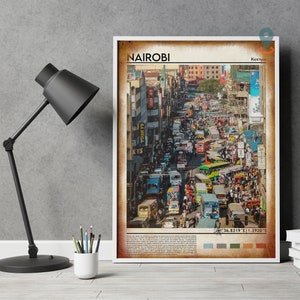 Nairobi Print, Nairobi Poster, Nairobi Wall Art, Nairobi Travel Print ...