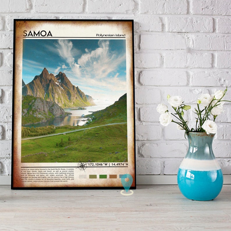 Samoa Print Samoa Art Samoa Poster Samoa Photo Samoa - Etsy