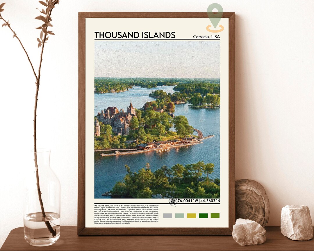 Thousand Islands Poster Thousand Islands Wall Art, Thousand Islands ...