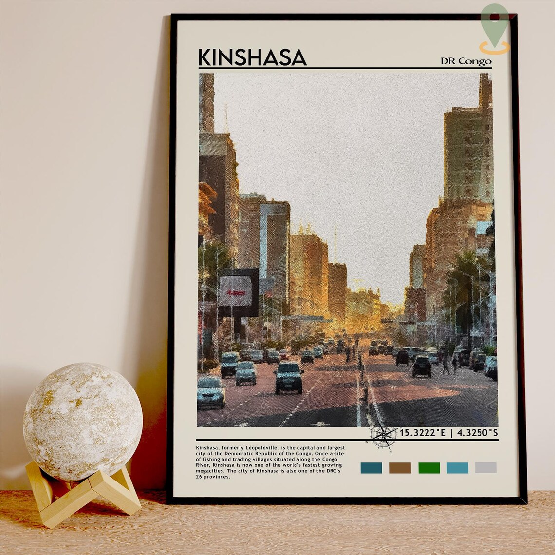 Kinshasa Print Kinshasa Art Kinshasa Poster Kinshasa Photo - Etsy