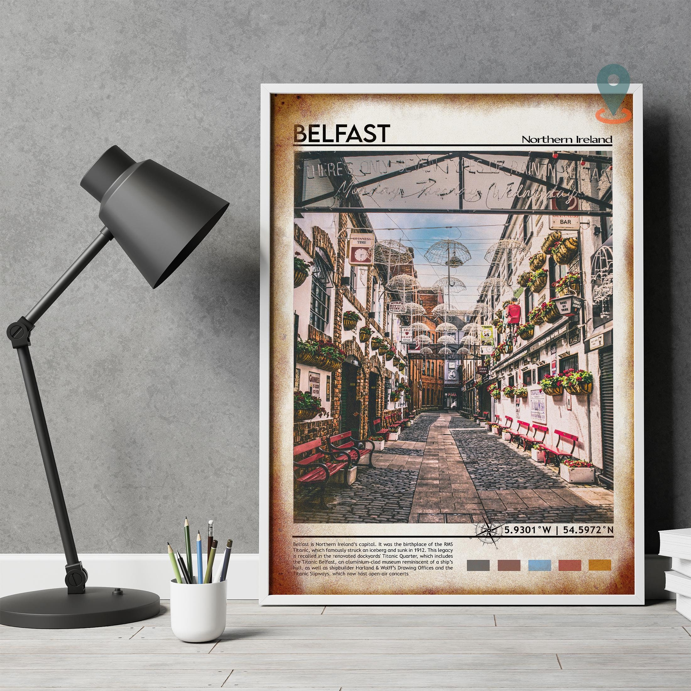 Belfast Print Belfast Poster Belfast Wall Art Belfast - Etsy UK