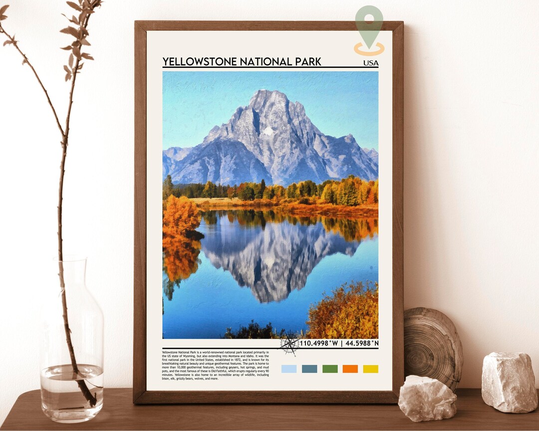 Yellowstone Print, Yellowstone Poster, Yellowstone Wall Art ...