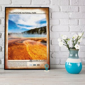 Yellowstone Print, Yellowstone Poster, Yellowstone Wall Art ...