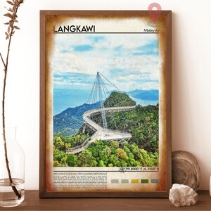 Langkawi Malaysia Travel Print, Langkawi Travel Poster, Malaysia Travel ...
