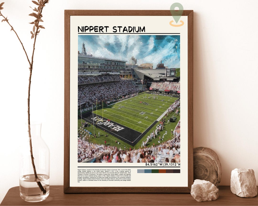 Nippert Stadium Print,nippert Stadium Wall Art,nippert Stadium Poster ...