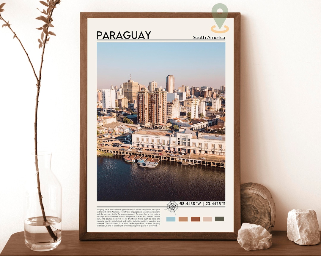 Paraguay Print, Paraguay Art, Paraguay Poster, Paraguay Photo, Paraguay ...