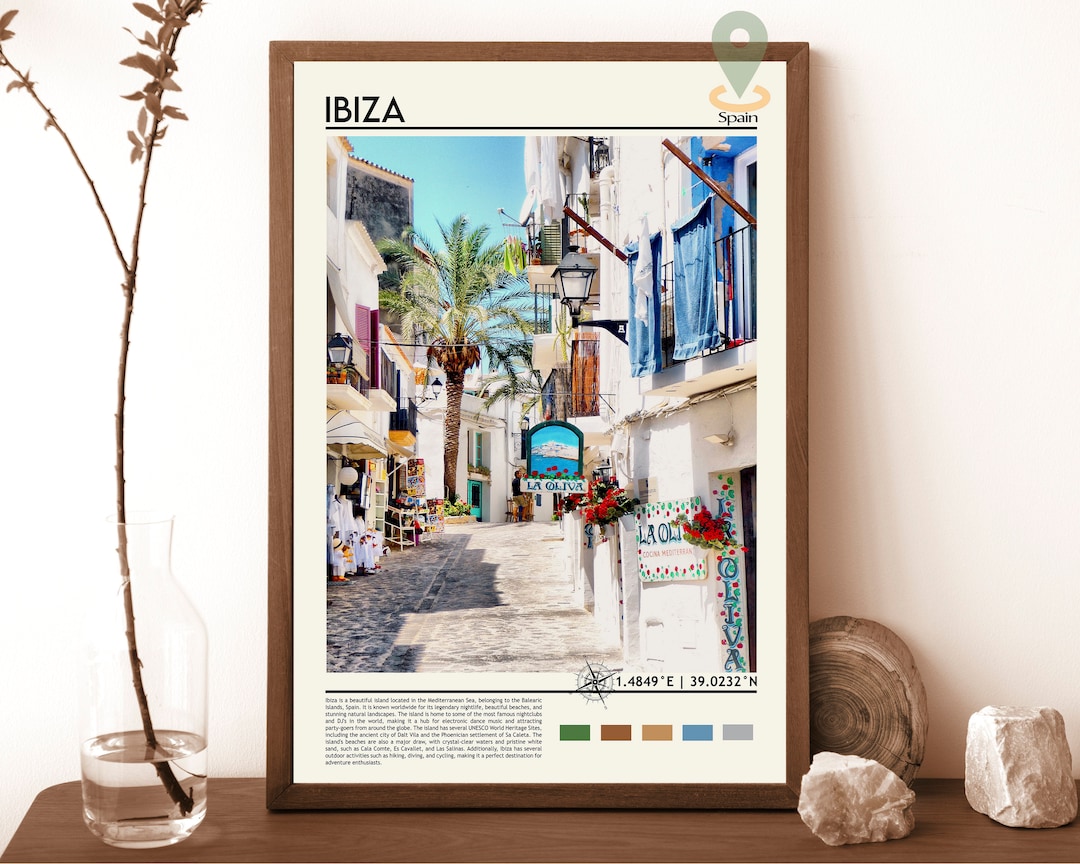 Ibiza Print, Ibiza Poster, Ibiza Wall Art, Ibiza Travel, Ibiza Art Print, Ibiza Artwork, Ibiza ...