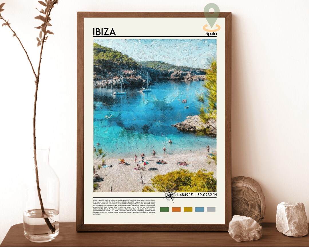 Ibiza Print, Ibiza Poster, Ibiza Wall Art, Ibiza Travel, Ibiza Art Print, Ibiza Artwork, Ibiza ...